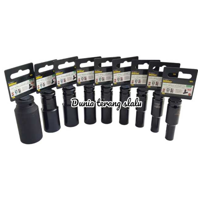 Jual 1 pcs Mata Sock PANJANG Impact MOLLAR CrV 8 mm 10 mm 12 mm 14 mm ...