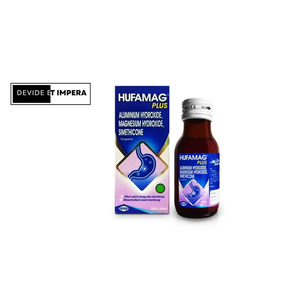 Jual Hufamag plus sirup 60 ml syrup / 1 botol / nyeri lambung dan ...