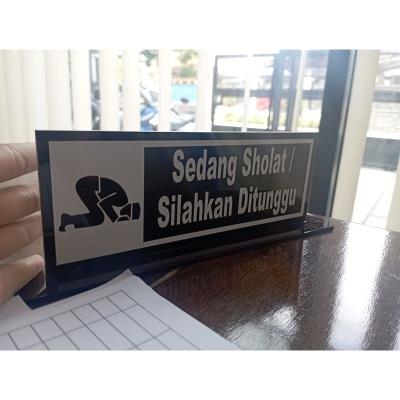 Jual sign sedang sholat 45×25cm | Shopee Indonesia