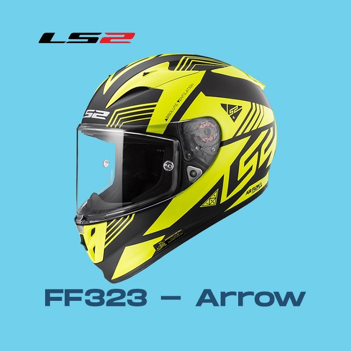 Jual Helm LS2 Arrow FF323 R Evo Neon Black Hi-Vis Yellow Pinlock Ready ...