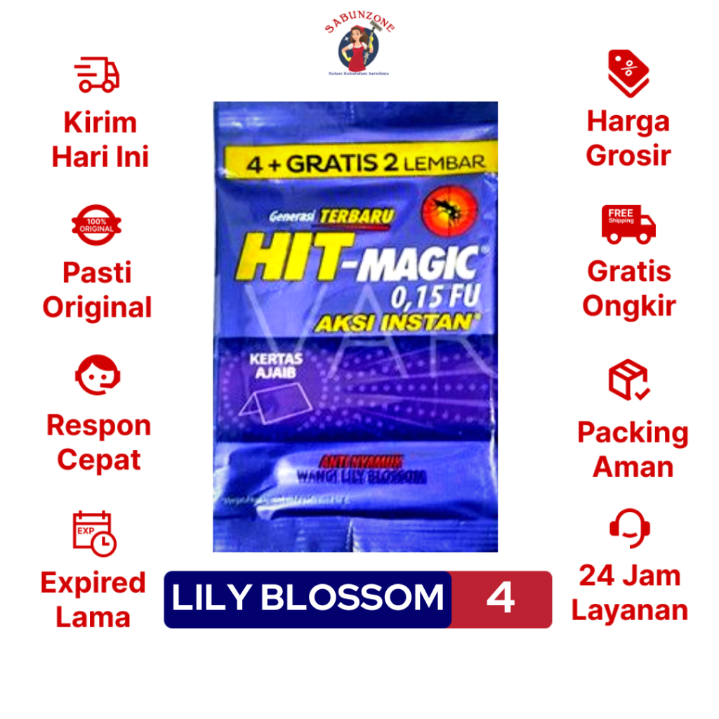 Jual Hit Magic Sachet Isi 4 Lily Blossom Obat Nyamuk Bakar | Shopee ...