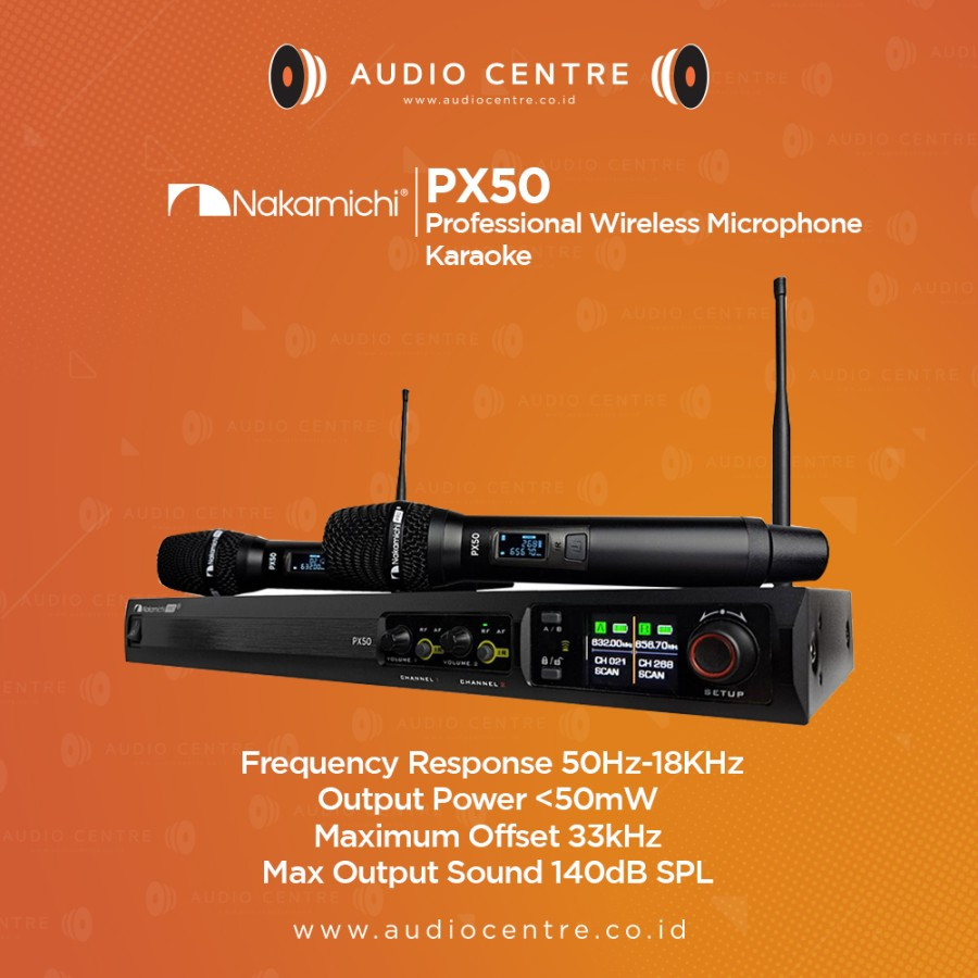 Jual Nakamichi PX50 PX 50 Professional Wireless Microphone | Shopee Indonesia