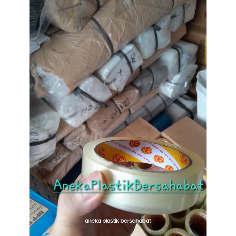 Jual ( CO 6X lebih murah ) lakban NG tape 24mm x 72 yard ( 1 inch ) , isolasi , opp packaging ...