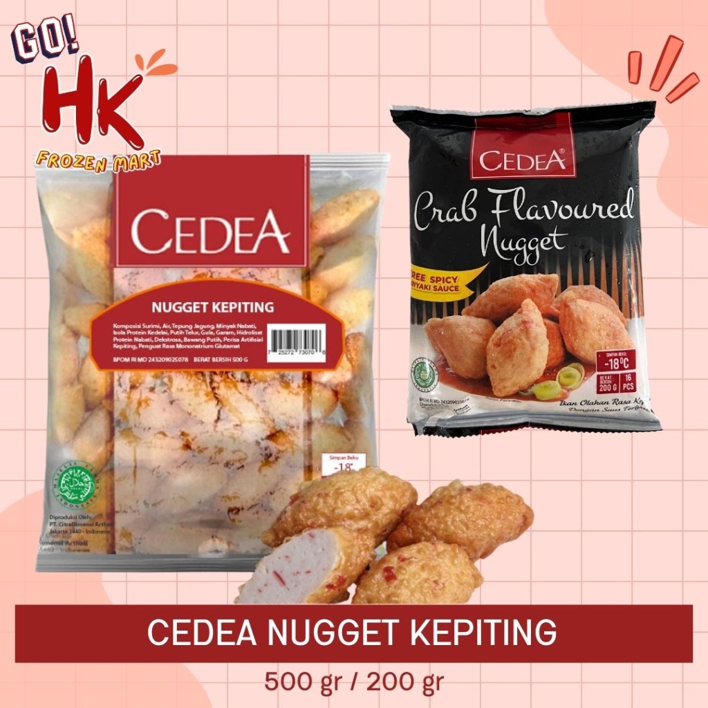 Jual Cedea Nugget Kepiting 200gr 500gr | crab flavoured nugget olahan ...
