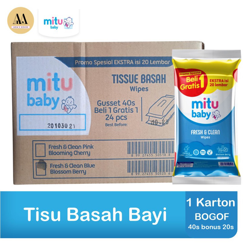 Jual Mitu Baby Fresh & Clean Buy 40’S get 20’S [KARTONAN] @24paket ...