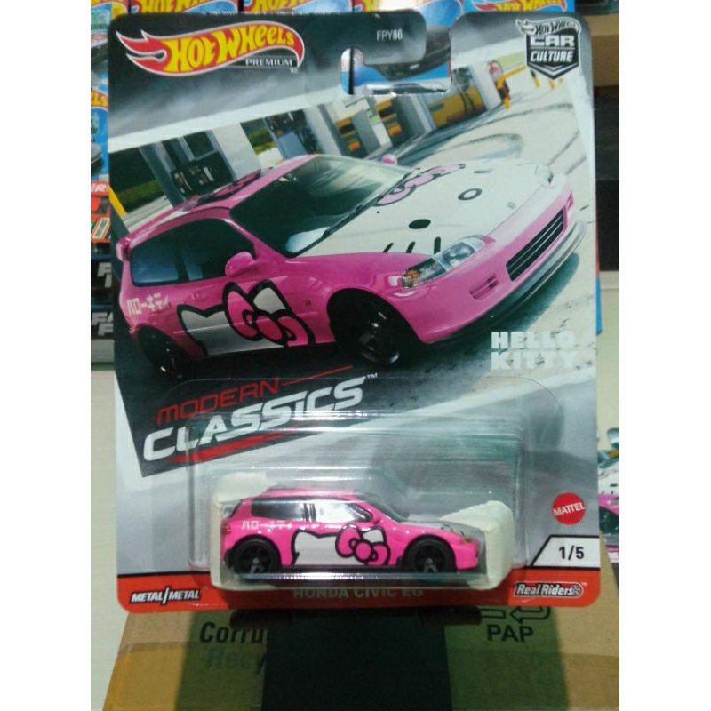 Jual Hot Wheels Premium Honda Civic EG Hello Kitty Series | Shopee ...