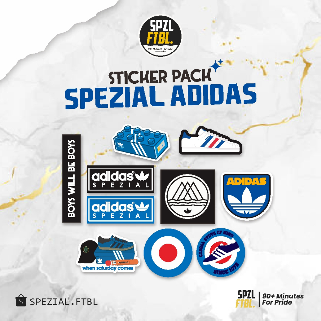 Jual STICKER PACK SPEZIAL ADIDAS - STIKER FOOTBAL CASUAL, STIKER LAPTOP ...