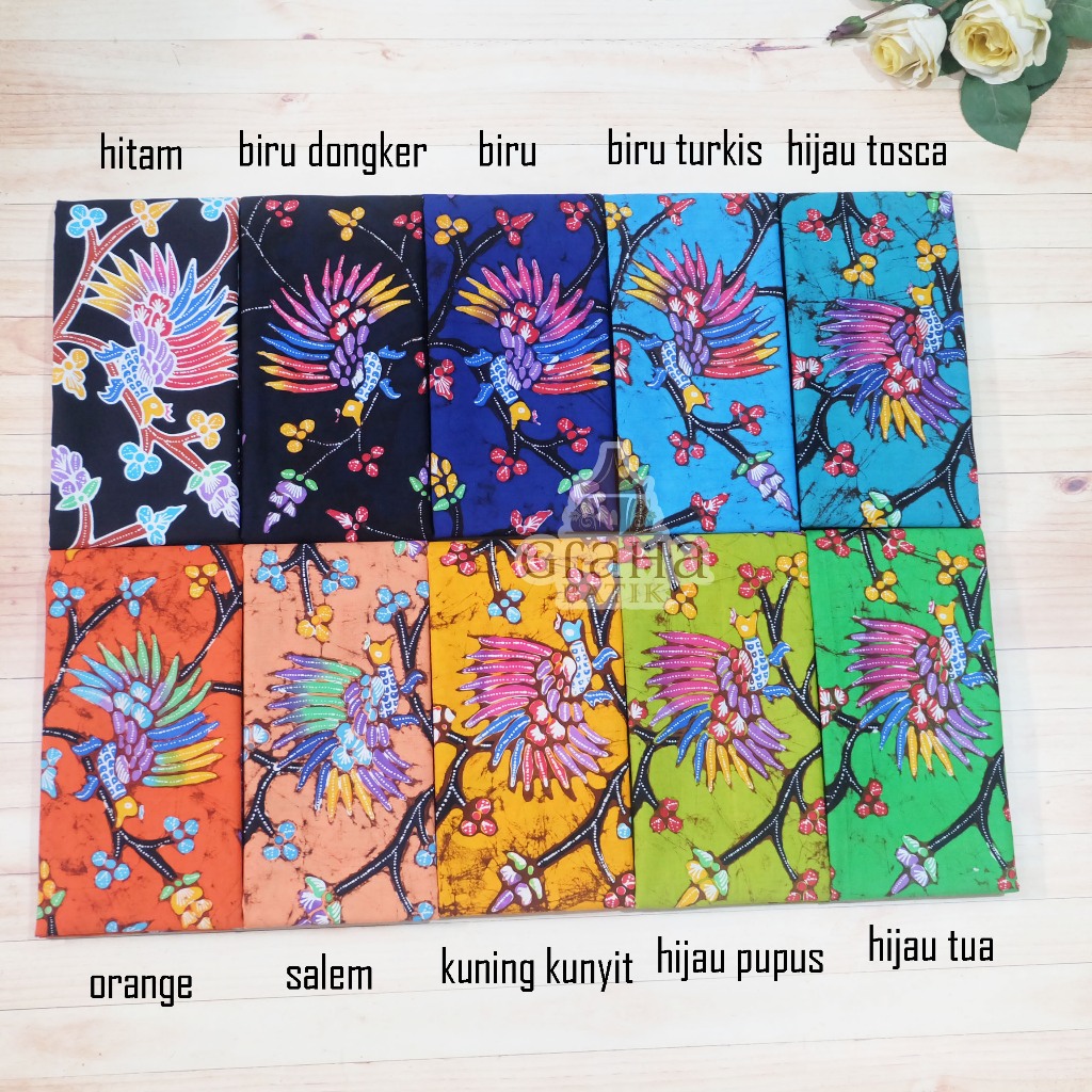 Jual KAIN BATIK TULIS BAKARAN ASLI PATI BAHAN KATUN CENDRAWASIH WARNA 1 ...