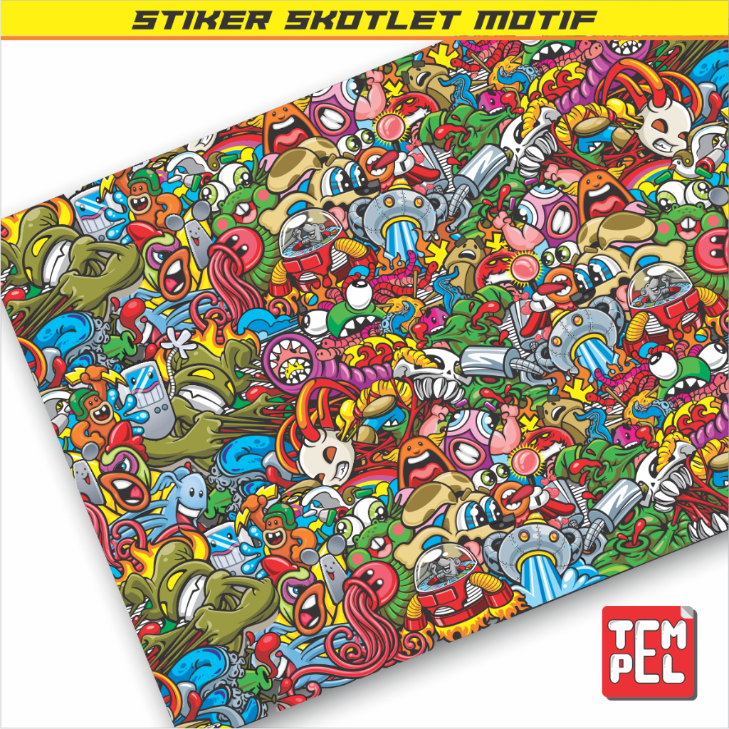 Jual STIKER SKOTLET Decal MOTIF 50x50cm Scotlet Glossy TM-17 | Shopee ...
