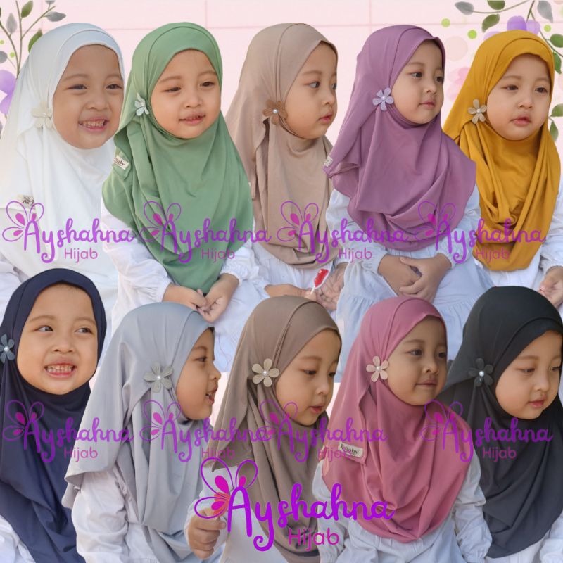 Jual A091 Pasmina Pastan Jersey PREMIUM Instan Anak 1-8 Tahun Cantik ...