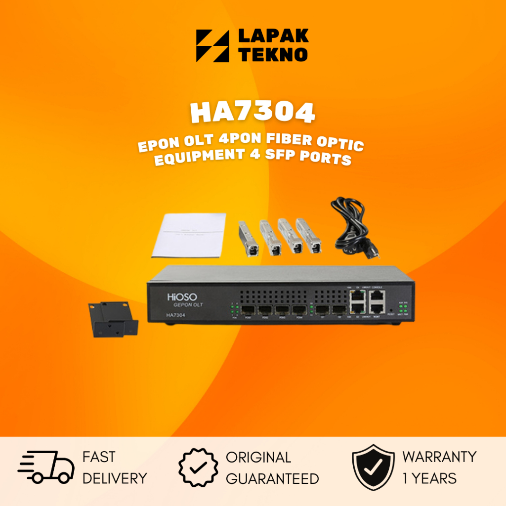 Jual HA7304 HIOSO 4PON EPON OLT 4 SFP PORTS | Shopee Indonesia