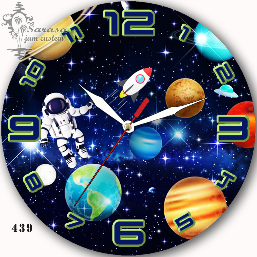 Jual JAM DINDING CUSTOM 439 KARTUN ASTRONOT LUAR ANGKASA | Shopee Indonesia