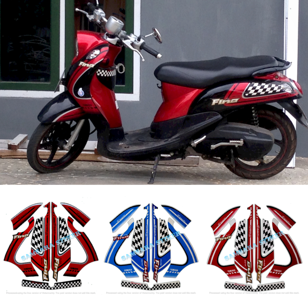 Jual STICKER STRIPING MOTOR YAMAHA FINO 2012 STANDAR FULL SET | Shopee ...