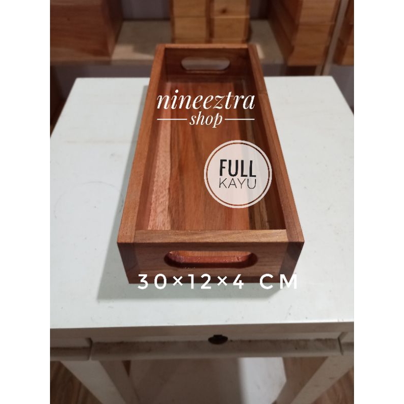 Jual NAMPAN KAYU +HANDLE JATI 30×12×4 CM NAMPAN SERBAGUNA | Shopee ...