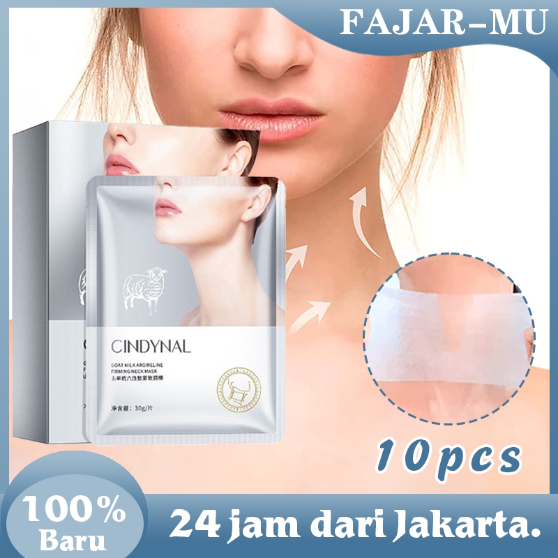 Jual 10 Pcs Masker Leher Memutihkan Masker Leher Susu Kambing Neck Mask ...
