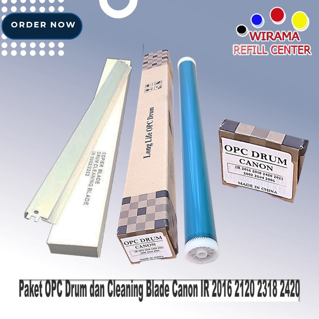 Jual PAKET OPC Drum DAN CLEANING BLADE Canon IR 2016 2120 2318 2420 ...
