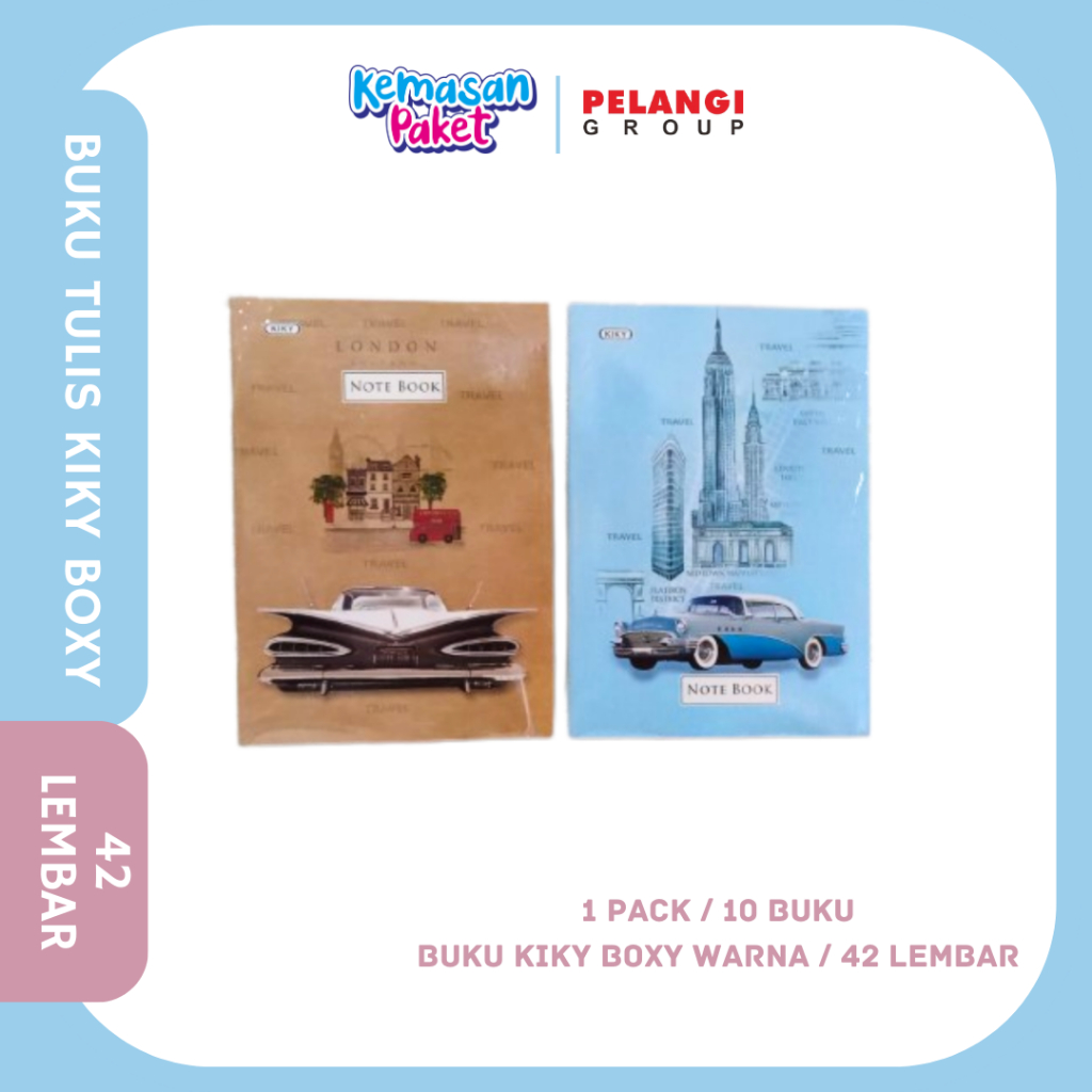 Jual BUKU TULIS KIKY BOXY 42 Lembar/BULU TULIS SEKOLAH KIKY PANJANG ...