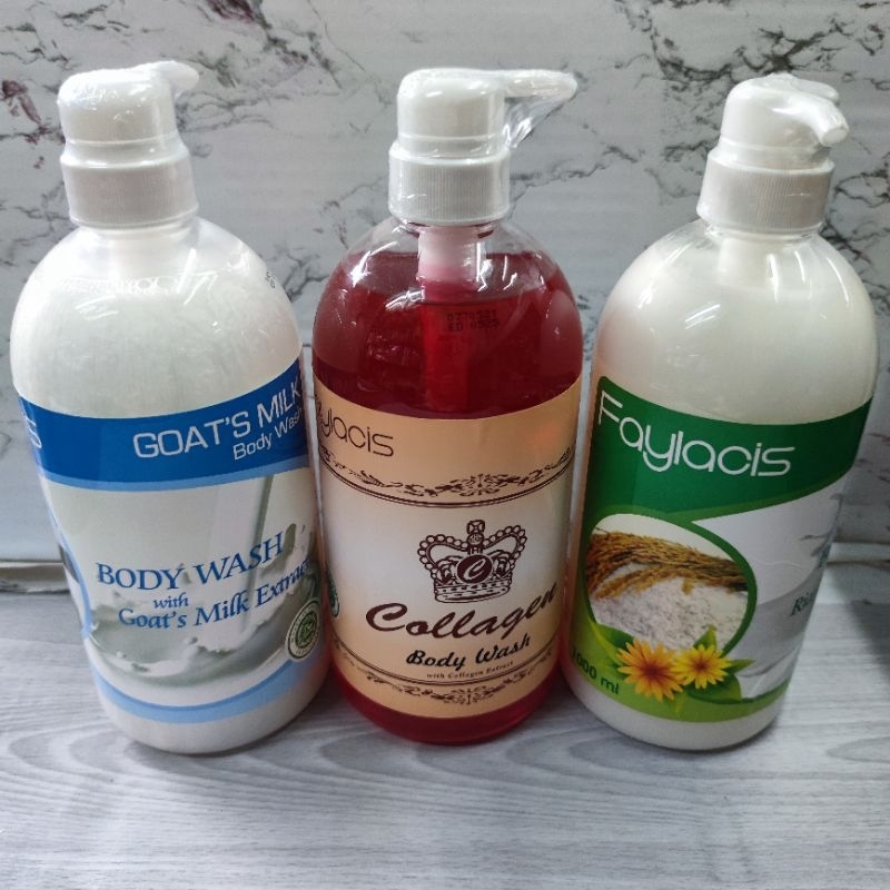 Jual FAYLACIS Body Wash 1000ml, Sabun Mandi Cair, Sabun Badan, Sabun ...