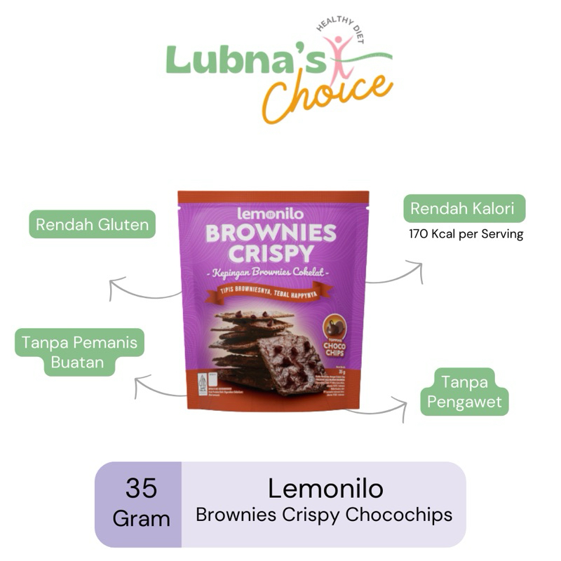 Jual Lemonilo - Brownies Crispy Chocochips 35g | Shopee Indonesia