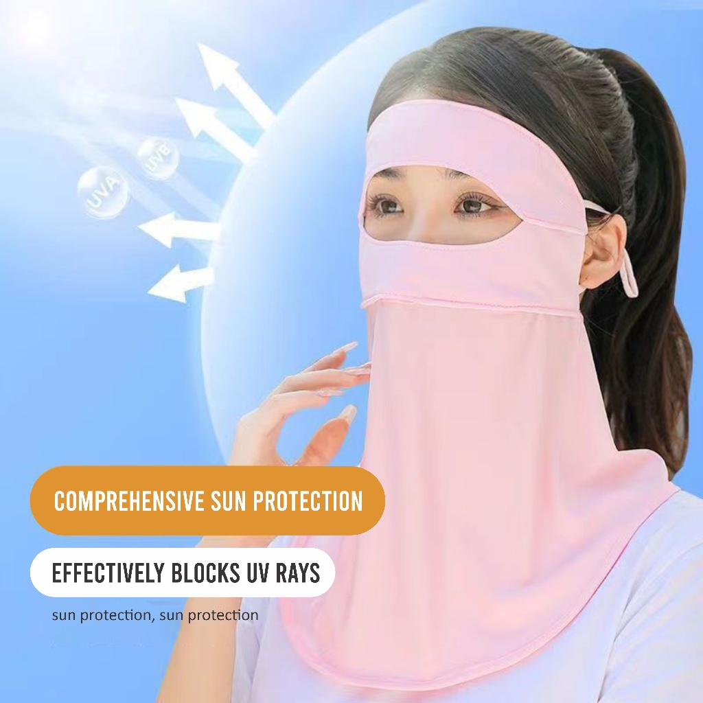 Jual MASKER PELINDUNG WAJAH LEHER ANTI UV OUTDOOR UNISEX ANTI DEBU ...