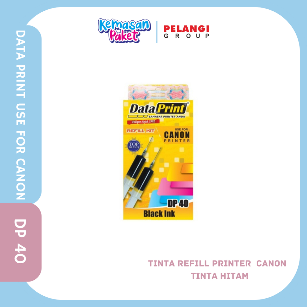 Jual TINTA REFILL PRINTER CANON iP2770 DATA PRINT HITAM DP 40 | Shopee ...