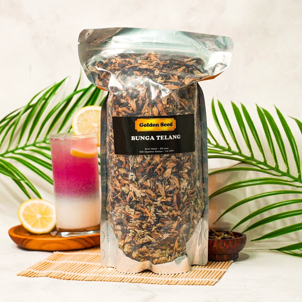 Jual TEH BUNGA TELANG PREMIUM 300GR | TEH BUNGA TELANG KERING 300 GR ...