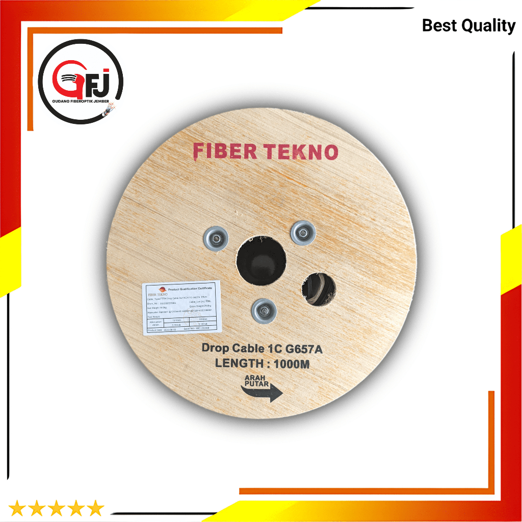 Jual KABEL FO 1 CORE 3 SELING FIBER TEKNO 1000M | Shopee Indonesia