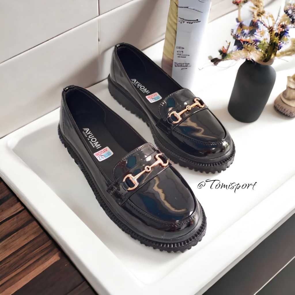 Jual YUOMI Sepatu Loafers Docmart Wanita Kasual Premium Quality Flat ...