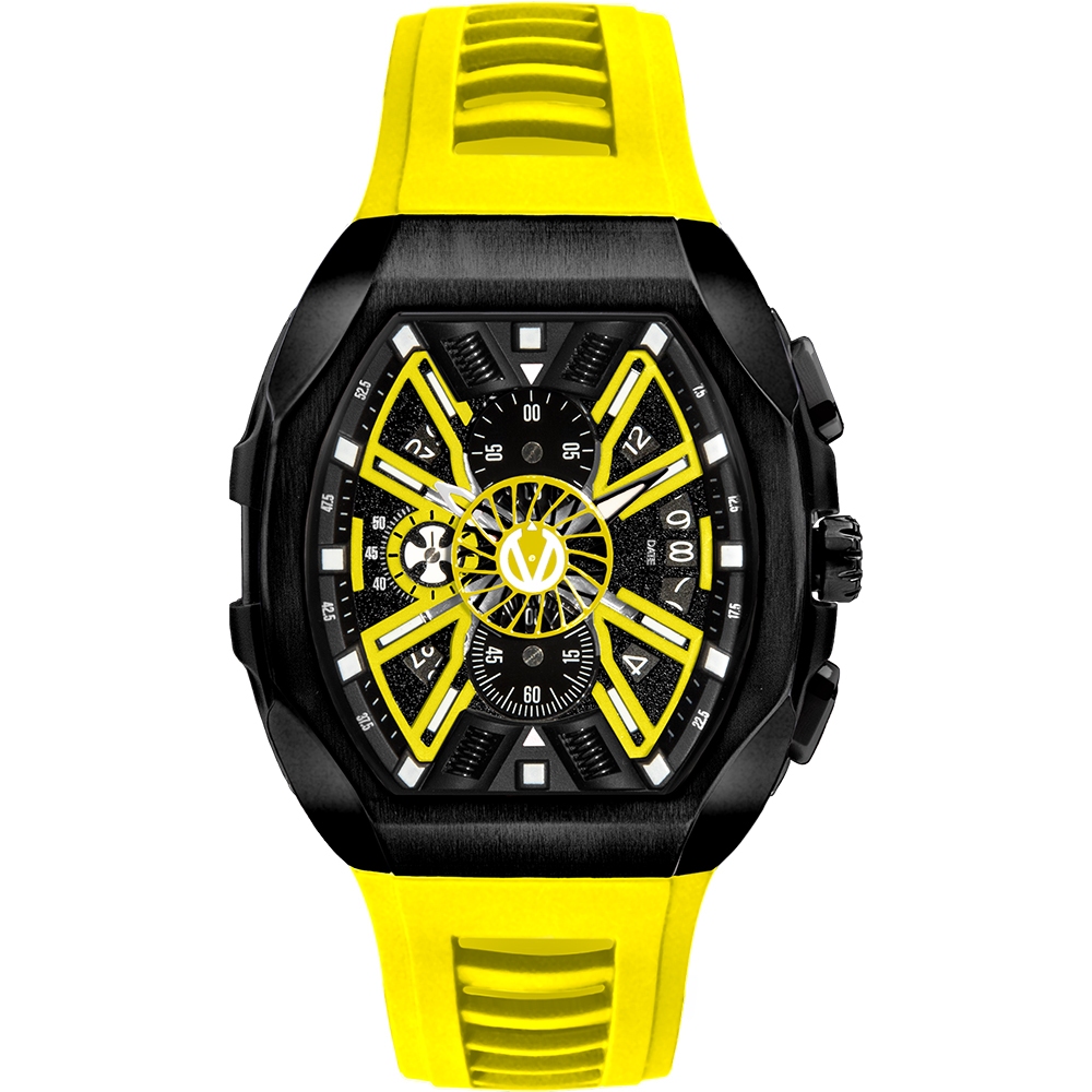 Jual Christ Verra Casual Men's Watches CV 12080G-36 BLK/YLW | Shopee ...