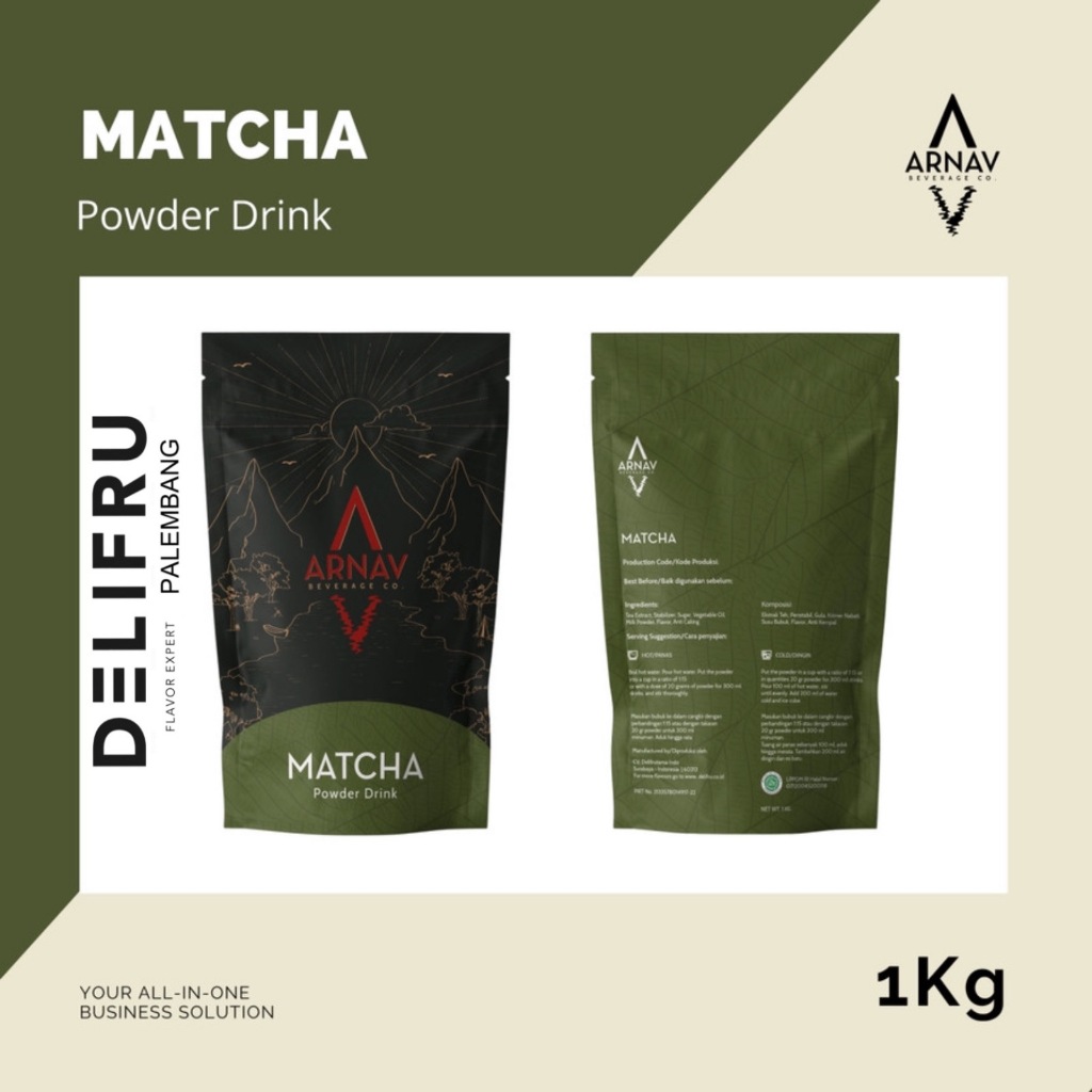 Jual Arnav Powder Drink Matcha original - Bubuk Minuman Matcha original ...