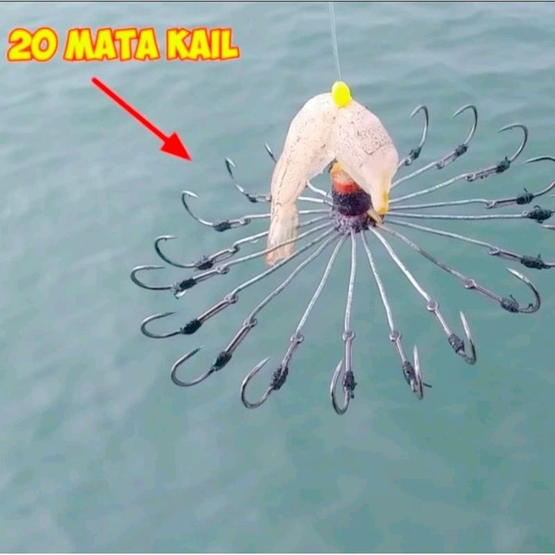 Jual Pancing Garong 20/12 /6/4 Mata Pancing / Kail Baronang / Kail ...