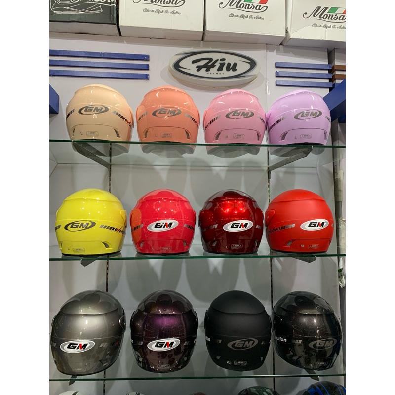 Jual Helm GM EVOLUTION Polos Solid 100% Original Murah | Shopee Indonesia