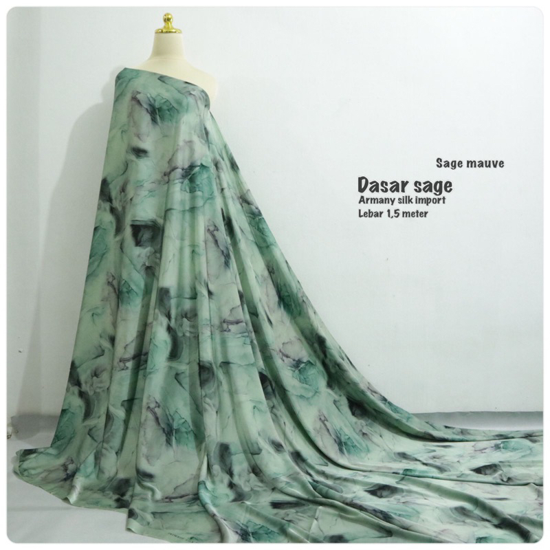Jual Kain arnami silk brown | kain silk | armany silk | motif batik ...