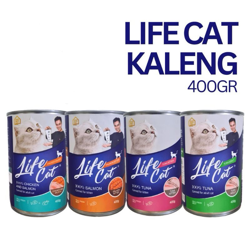 Jual Life Cat Kaleng 400gr Makanan Basah Kucing dan Anak Kucing ...