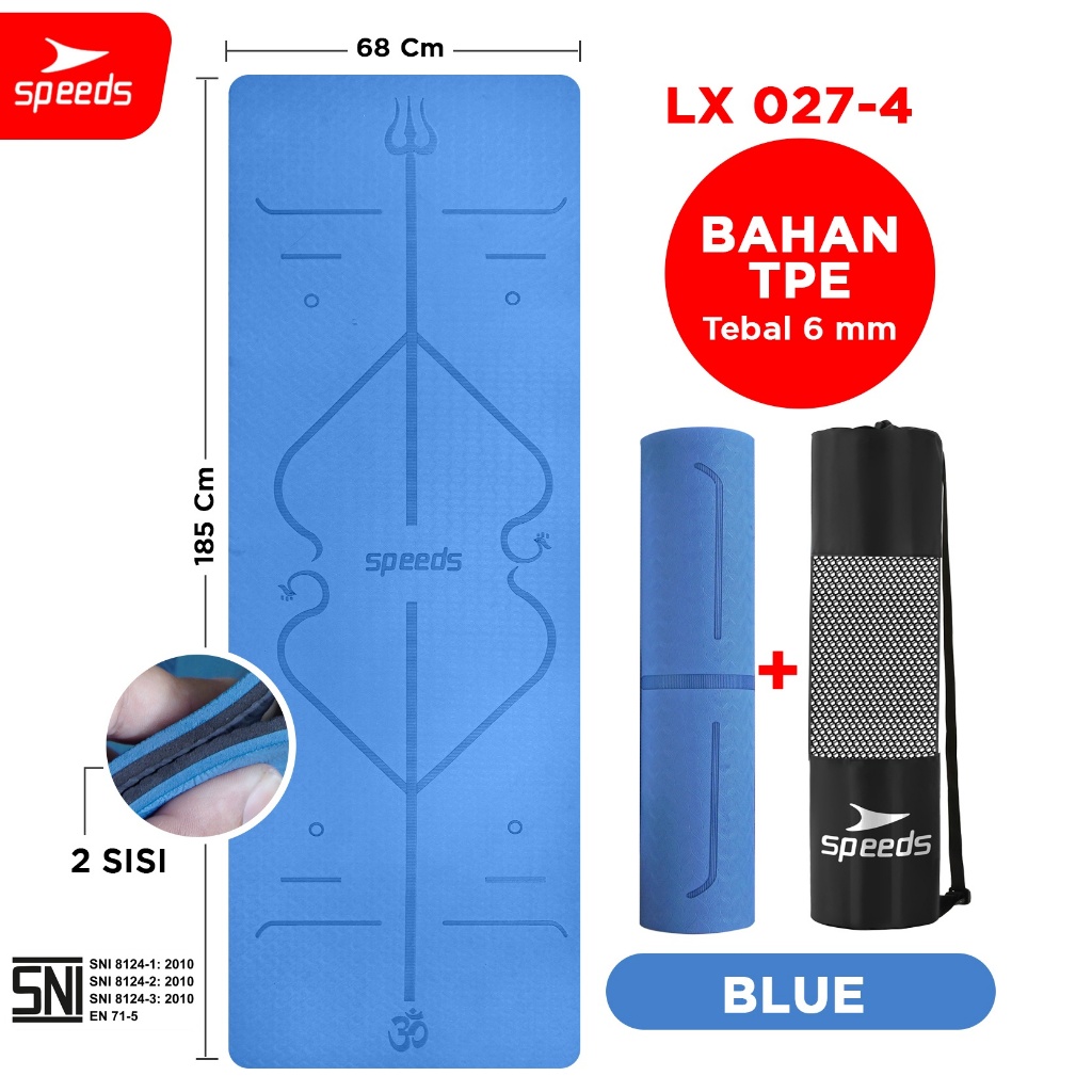 Jual SPEEDS Matras Yoga Mat Untuk Meditasi Yoga Gym Matrass Fitness ...