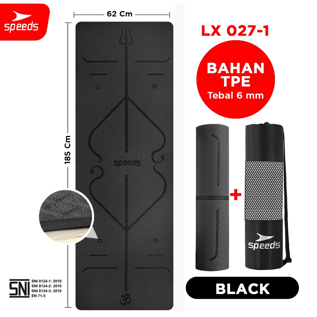 Jual SPEEDS Matras Yoga Mat Olahraga Senam Lantai Meditasi Gym Fitness ...