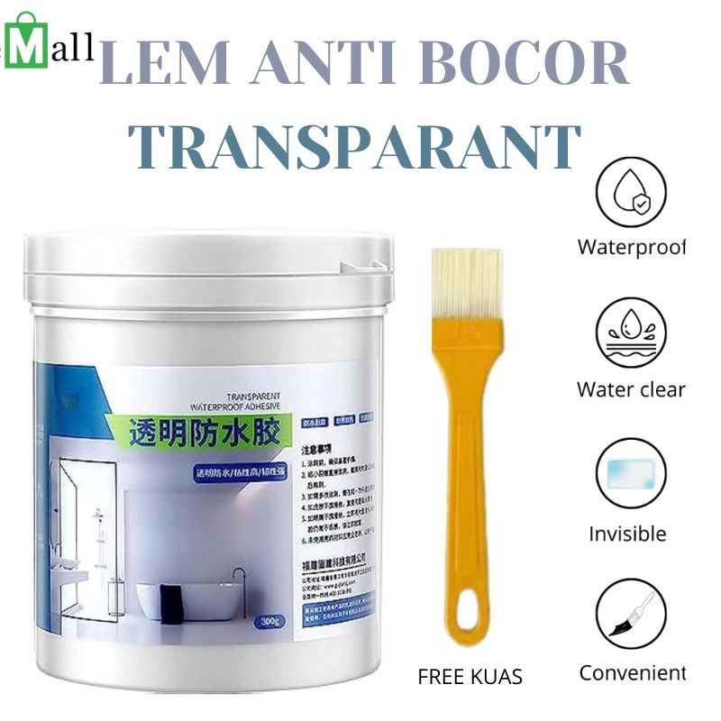 Jual LTP-Lem Transparan Anti Bocor Kuas Cat Lem Pelapis Perekat ...
