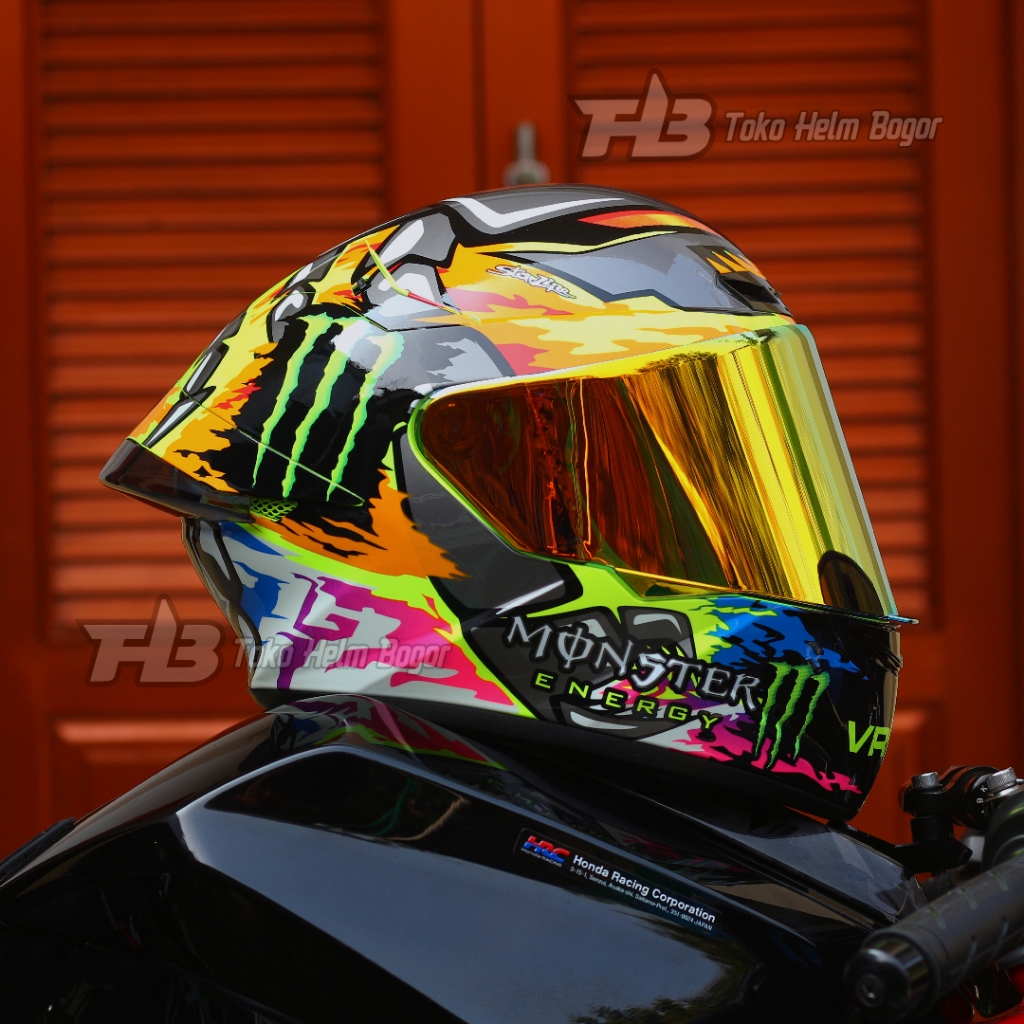 Jual KYT HELM TT COURSE | CUSTOM BEZZECCHI | VISOR REDGOLD | SPOILER 3D ...