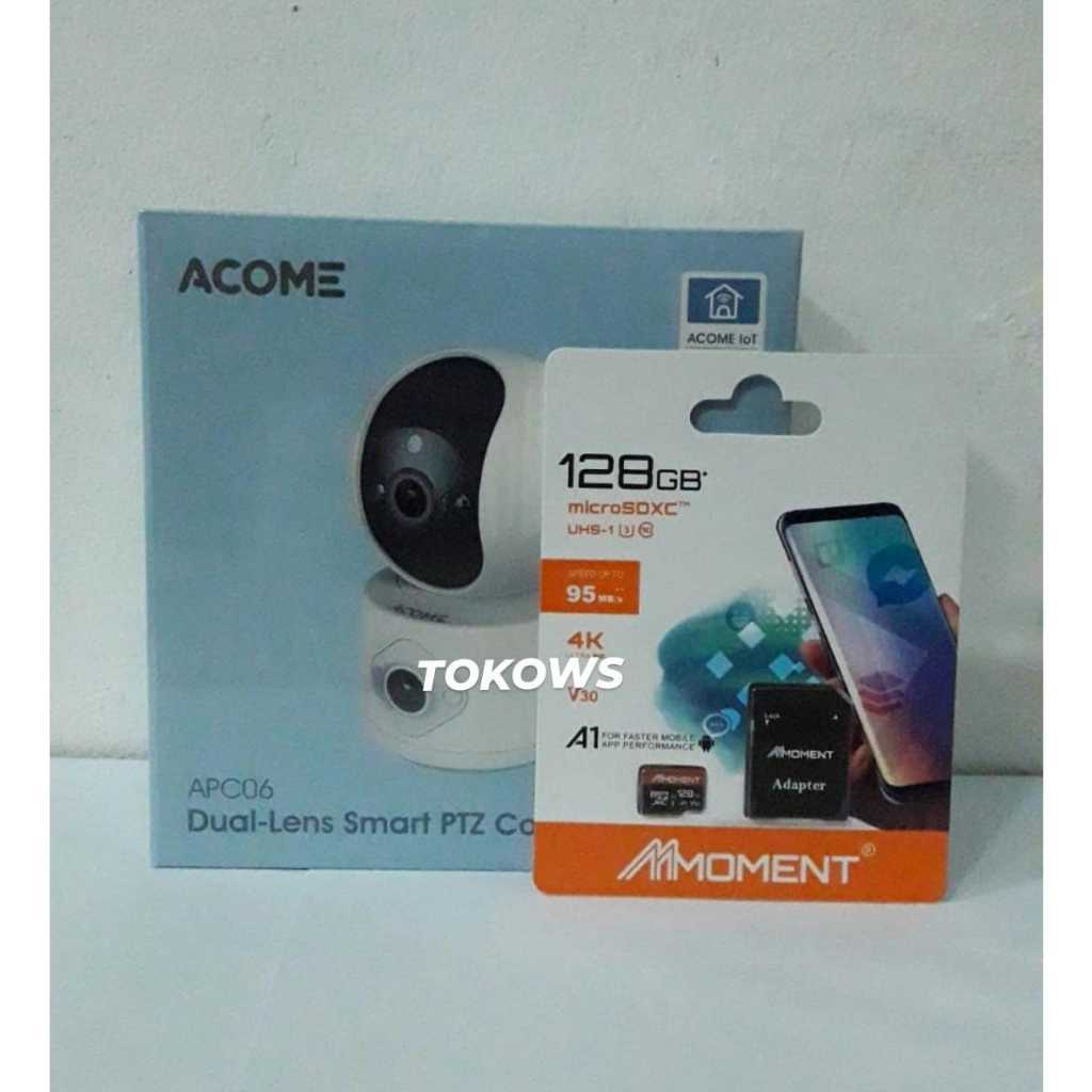 Jual Acome APC06 CCTV WIFI DUAL LENS Smart PTZ Camera Full HD 1080p ...