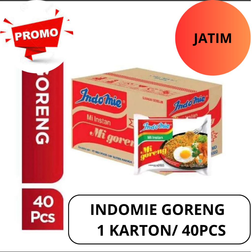 Jual INDOMIE GORENG 1 KARTON/ 40PCS | Shopee Indonesia