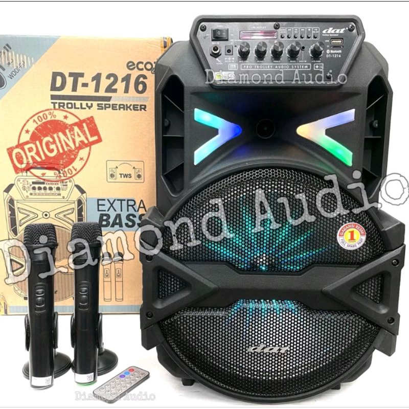 Jual Speaker aktif portable dat 12 inch Dat dt1210ft ganti merek HIGH ...