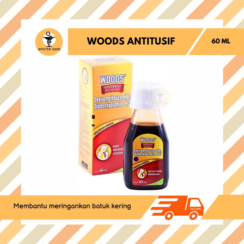 Jual WOODS BATUK KERING 60 ML/WOODS MERAH ANTITUSIF | Shopee Indonesia