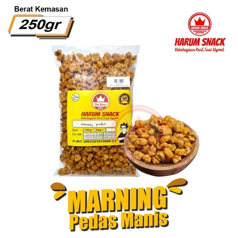 Jual MARNING PEDAS MANIS 250 Gram [Harum Snack Official] | Shopee Indonesia