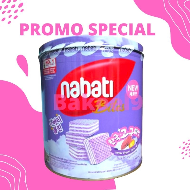 Jual BARU !! NABATI WAFER KALENG 287 GRAM RASA KOREAN GOGUMA / UBI ...