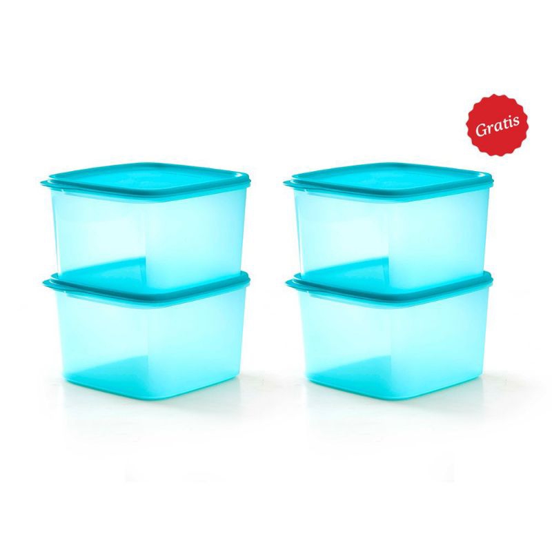 Jual smart saver square blue tupperware | Shopee Indonesia