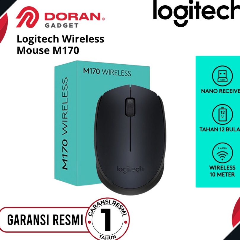 Jual Model Baru Logitech M170 Wireless Mouse With USB Receiver | Mouse ...