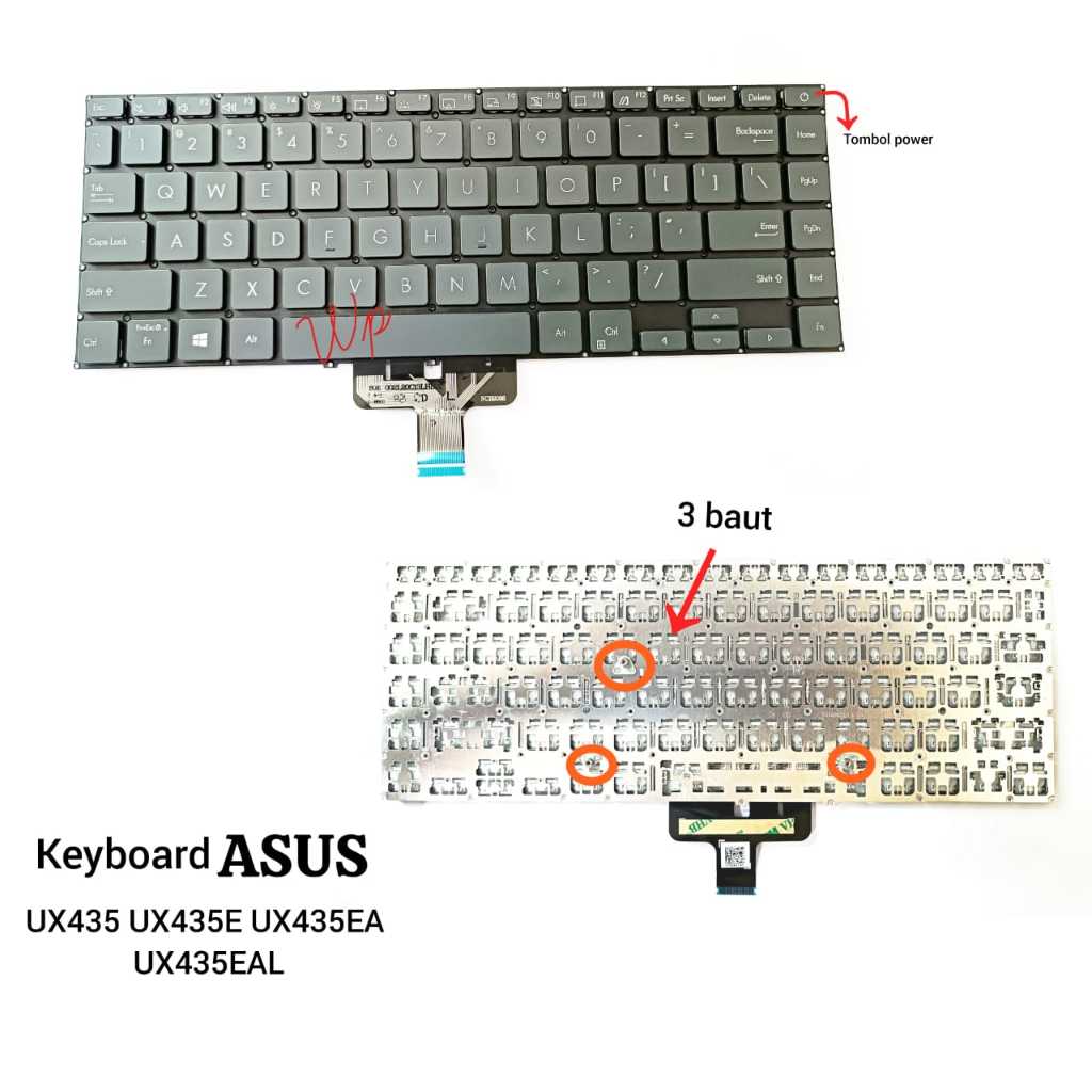 Jual Keyboard Asus ZenBook 14 UX435 UX435E UX435EA UX435EAL | Shopee ...