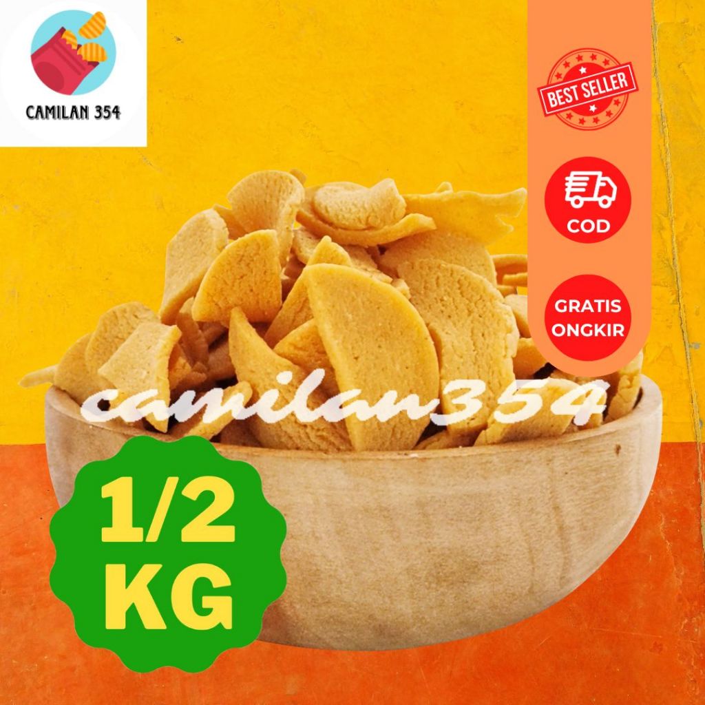Jual [500GRAM] Keripik Getas Hafizah Renyah - 1/2kg / Kripik Beras ...