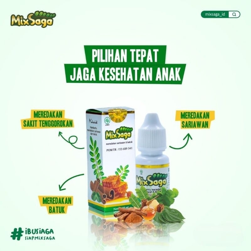 Jual Mix Saga Obat Tetes Mengatasi Masalah Sariawan, Batuk, Radang ...