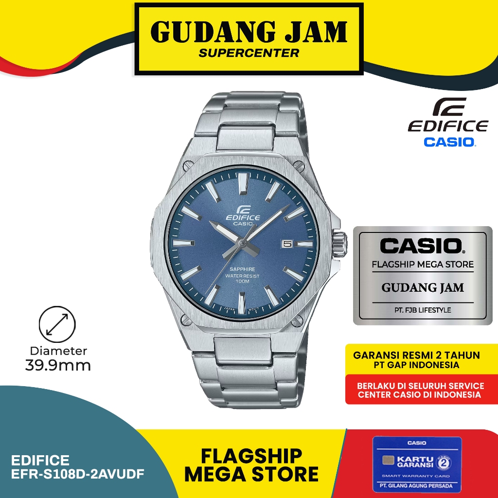 Jual Edifice EFR-S108D-2AVUDF EFR-S108D EFR-S108 EFRS108D EFRS108 ...